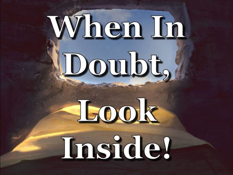 When In Doubt, Look Inside ⋆ Orchard Baptist Church